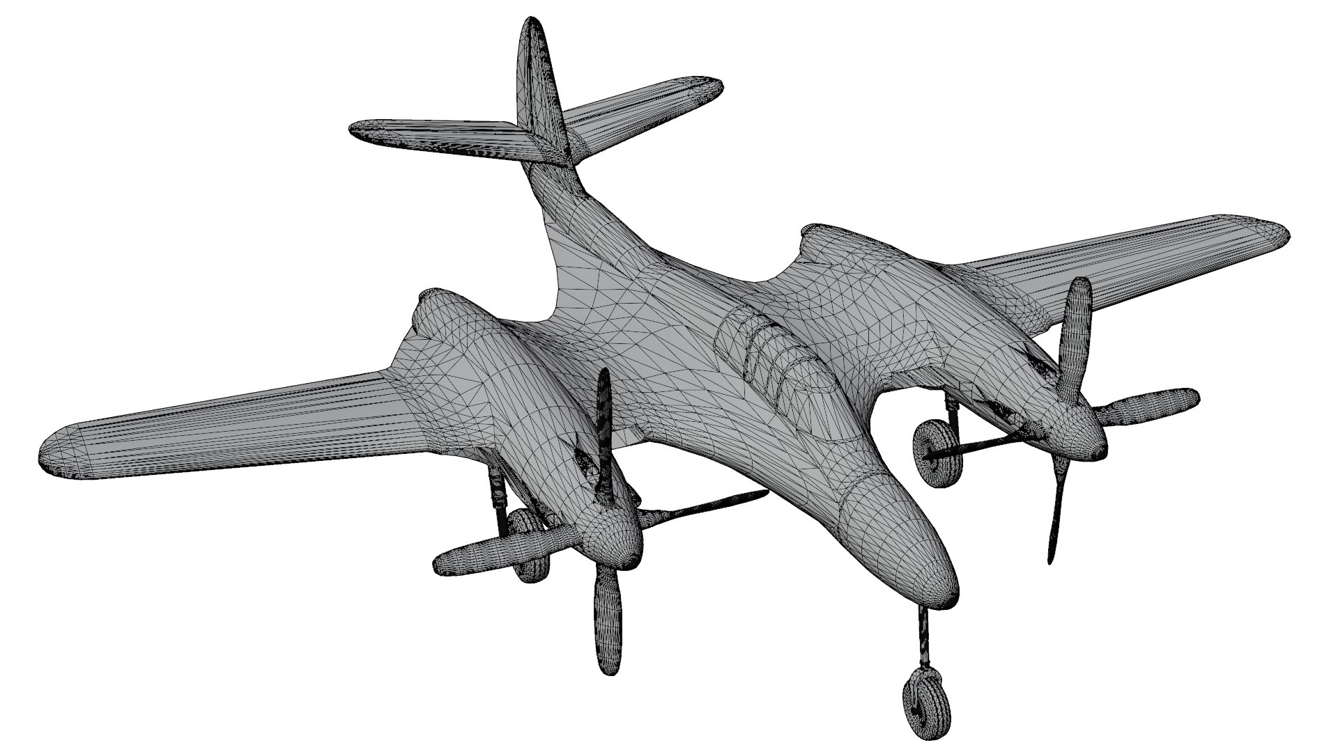 McDonnell XP-67 Bat 3D Model - TurboSquid 2326305