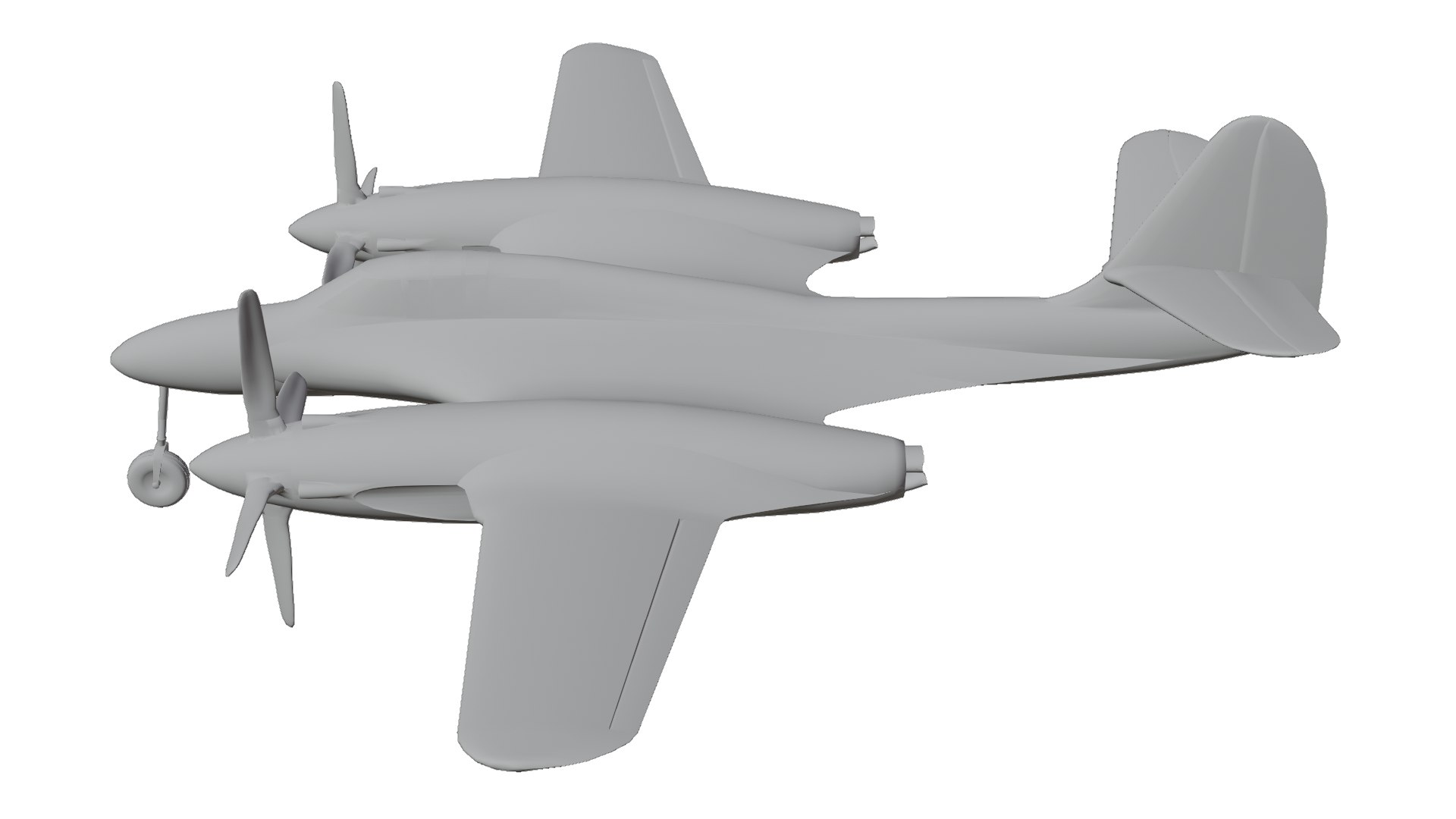 McDonnell XP-67 Bat 3D Model - TurboSquid 2326305