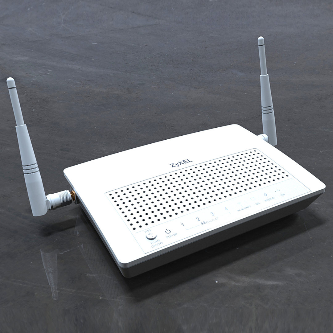 3D ZyXEL P-661HNU-F1 model - TurboSquid 1715302