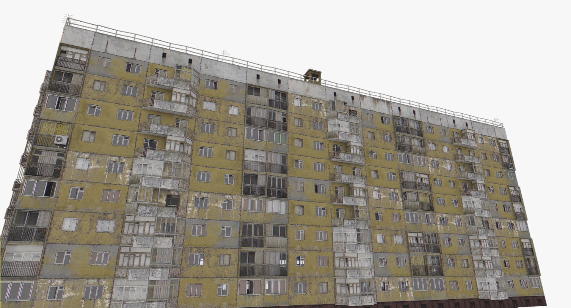 Soviet Building City 3D Model - TurboSquid 1378484