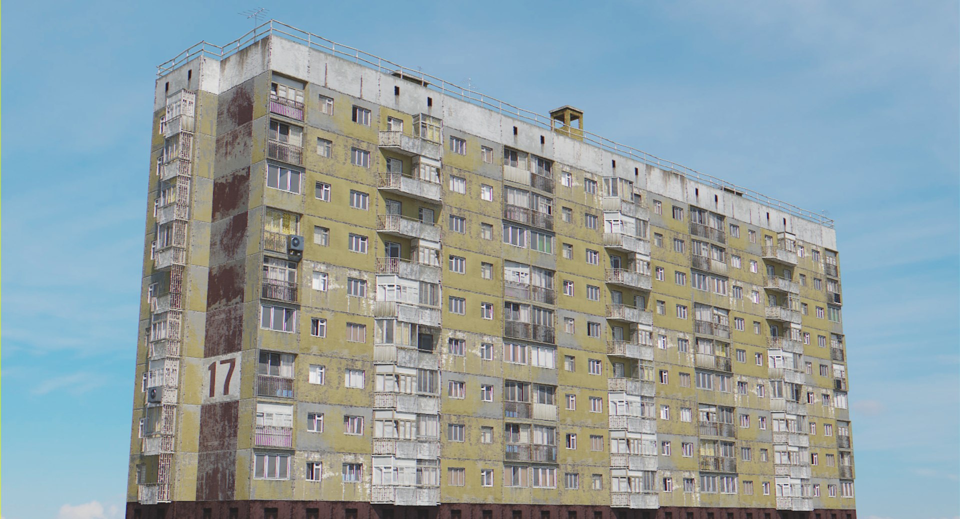 Soviet Building City 3D Model - TurboSquid 1378484