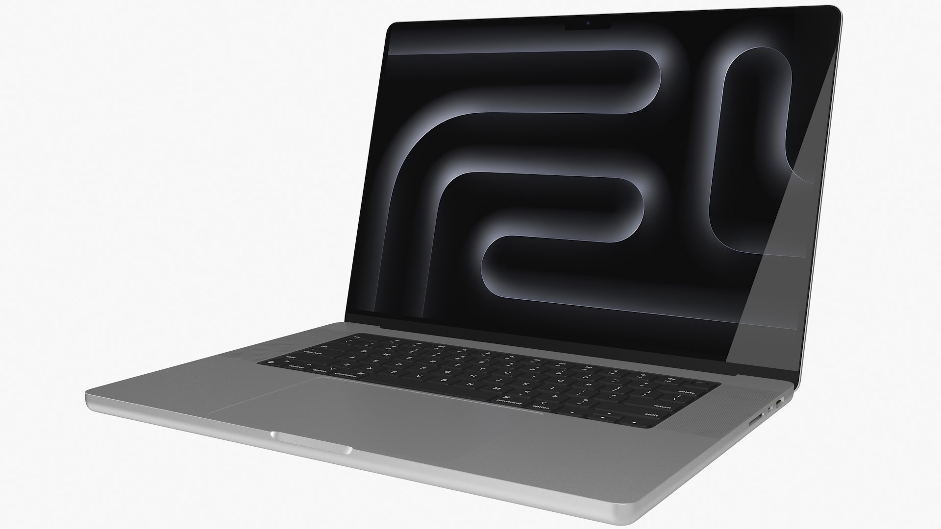 Apple MacBook Pro 16 M3 2023 Silver Rigged 3D Model - TurboSquid 2157819