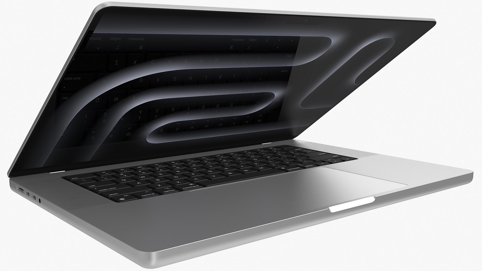 Apple MacBook Pro 16 M3 2023 Silver Rigged 3D model - TurboSquid 2157819