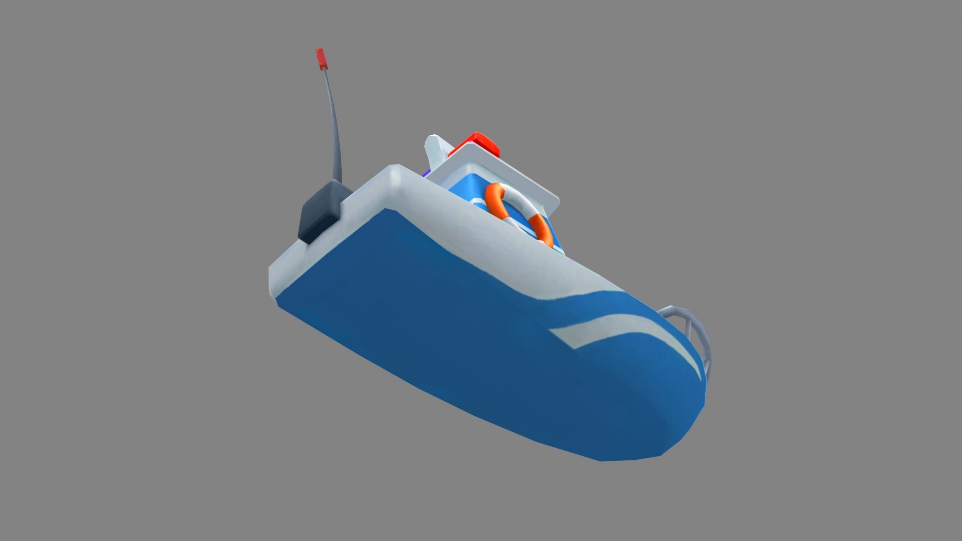 3D Cartoon Coast Guard Ship - TurboSquid 2115596