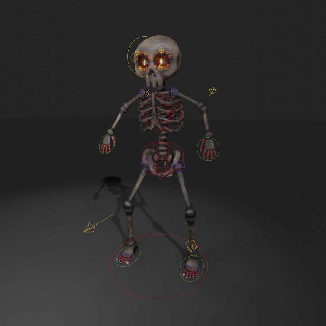 3D Model Skeleton Monster - Rigged - TurboSquid 2180765