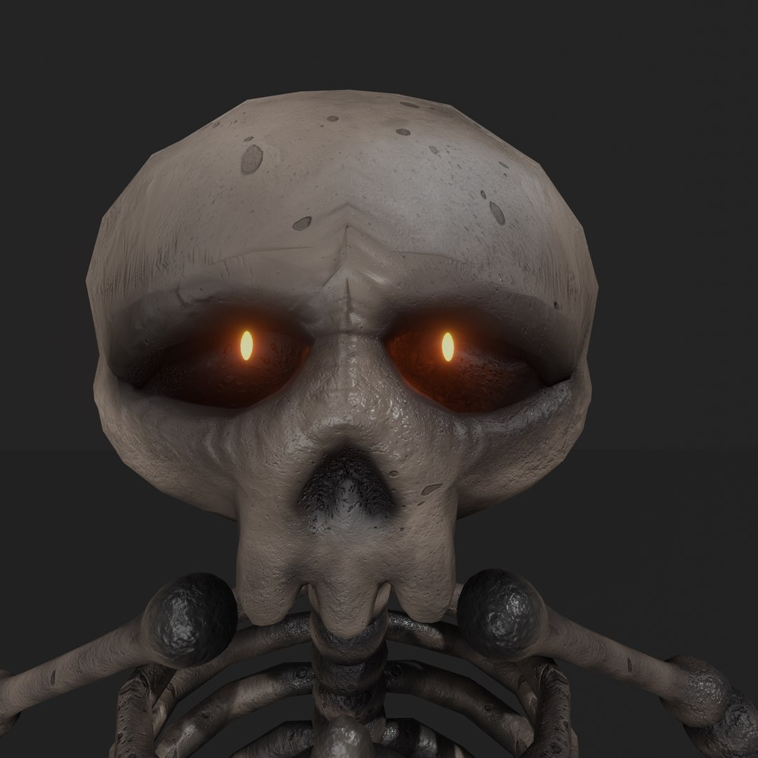 3D Model Skeleton Monster - Rigged - TurboSquid 2180765