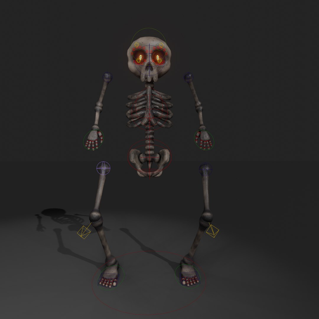 3D Model Skeleton Monster - Rigged - TurboSquid 2180765