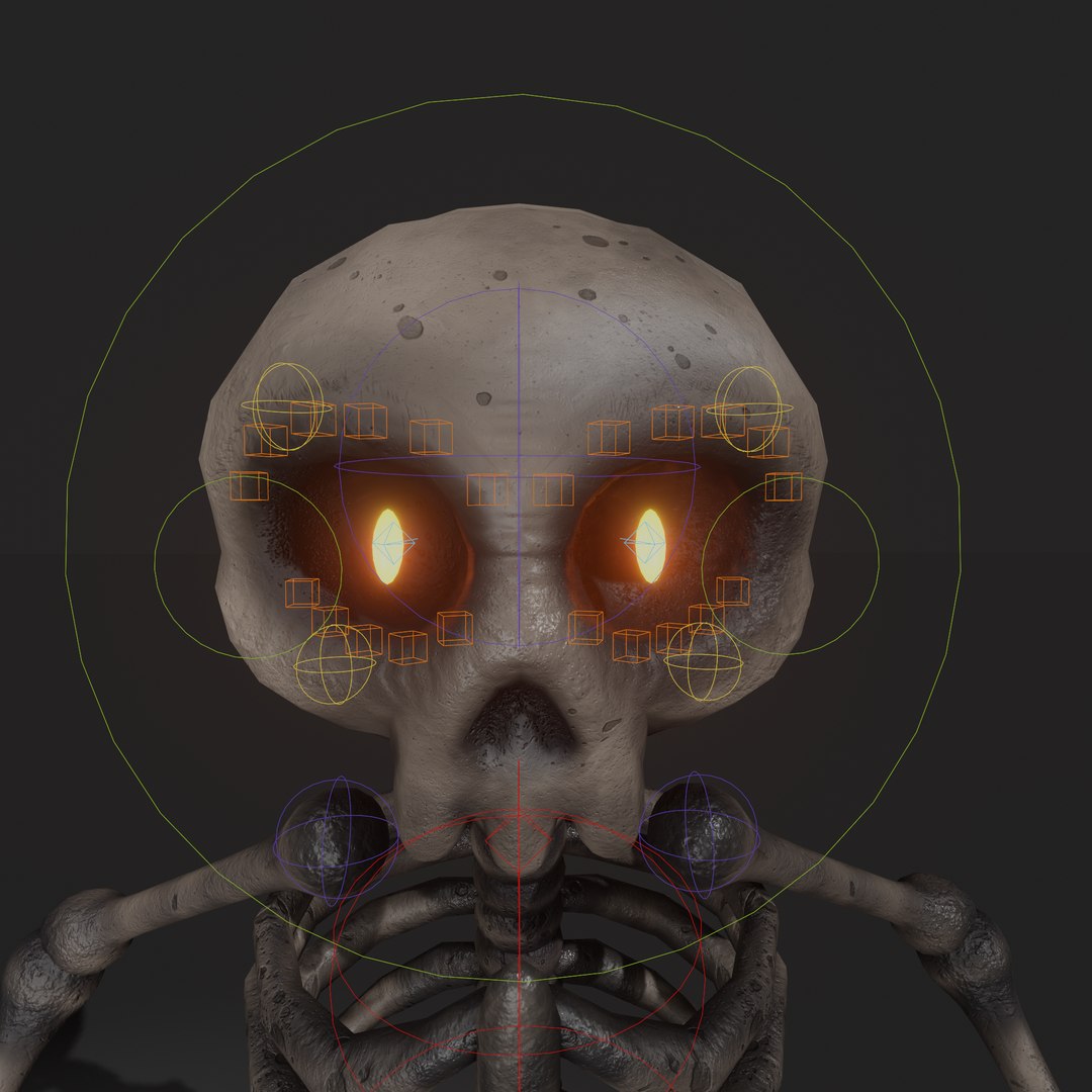 3D Model Skeleton Monster - Rigged - TurboSquid 2180765