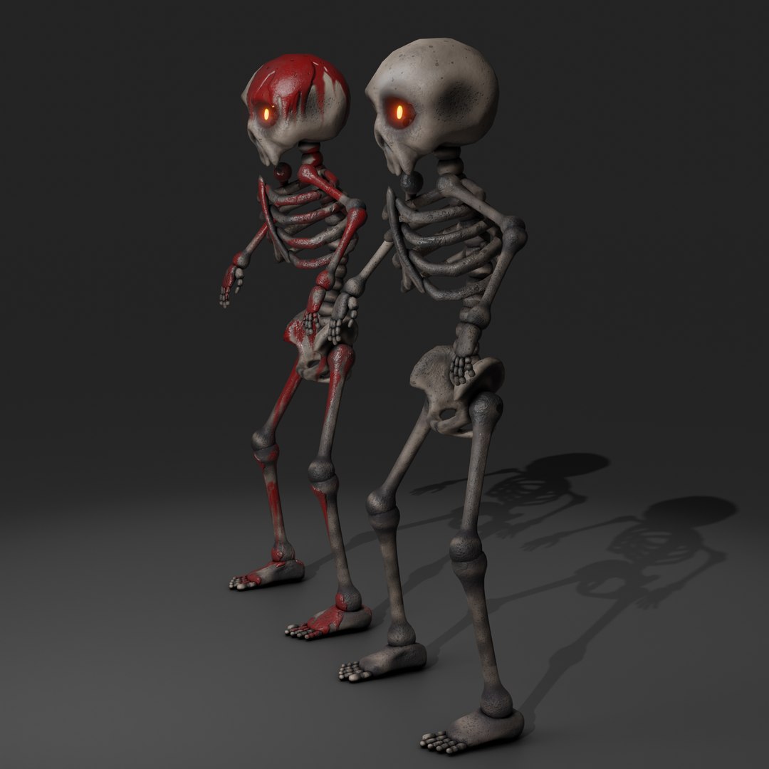 3D Model Skeleton Monster - Rigged - TurboSquid 2180765