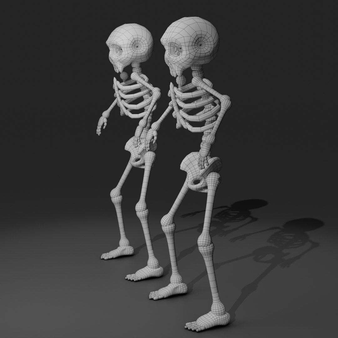 3D Model Skeleton Monster - Rigged - TurboSquid 2180765