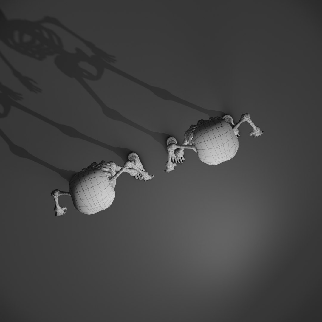 3D Model Skeleton Monster - Rigged - TurboSquid 2180765