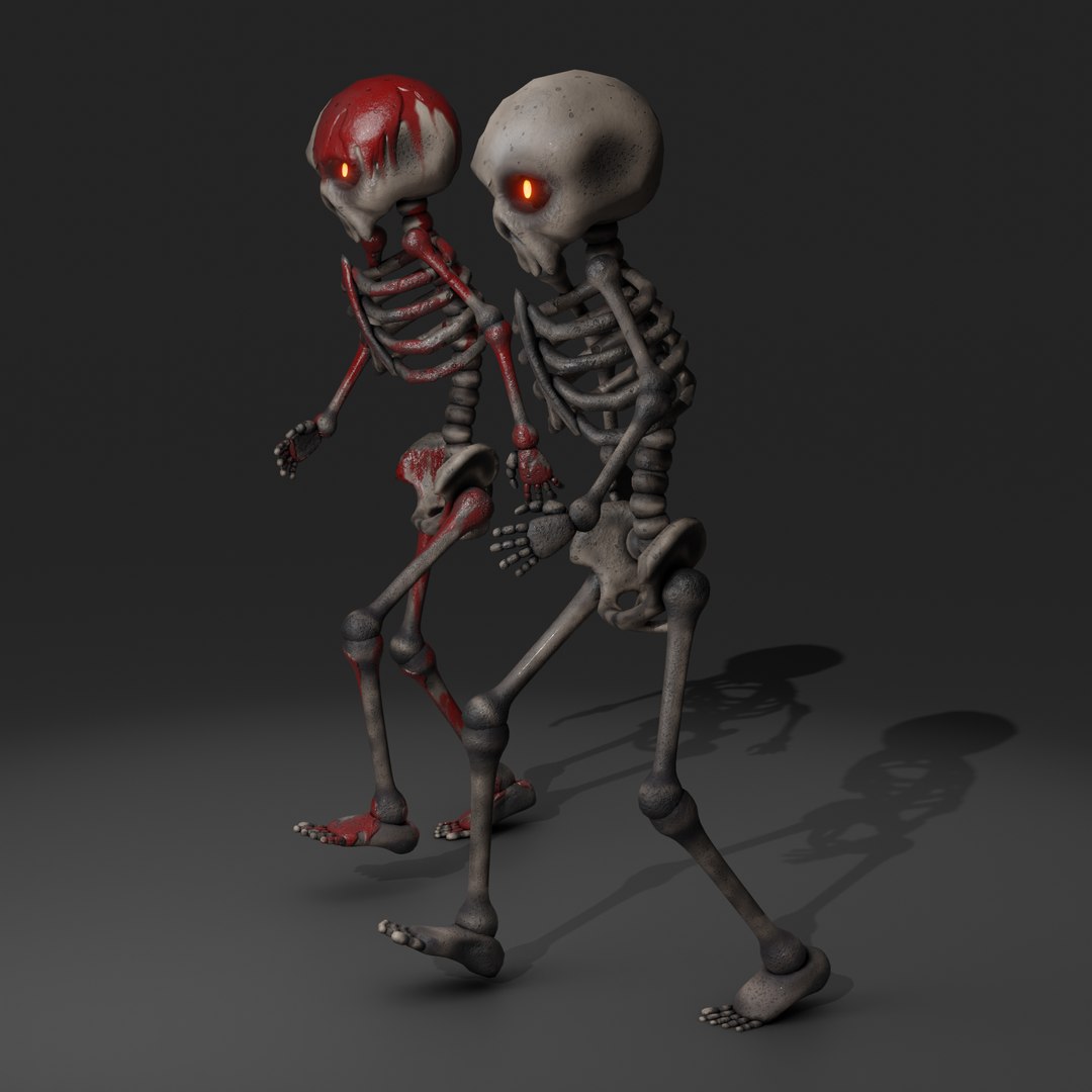 3D Model Skeleton Monster - Rigged - TurboSquid 2180765