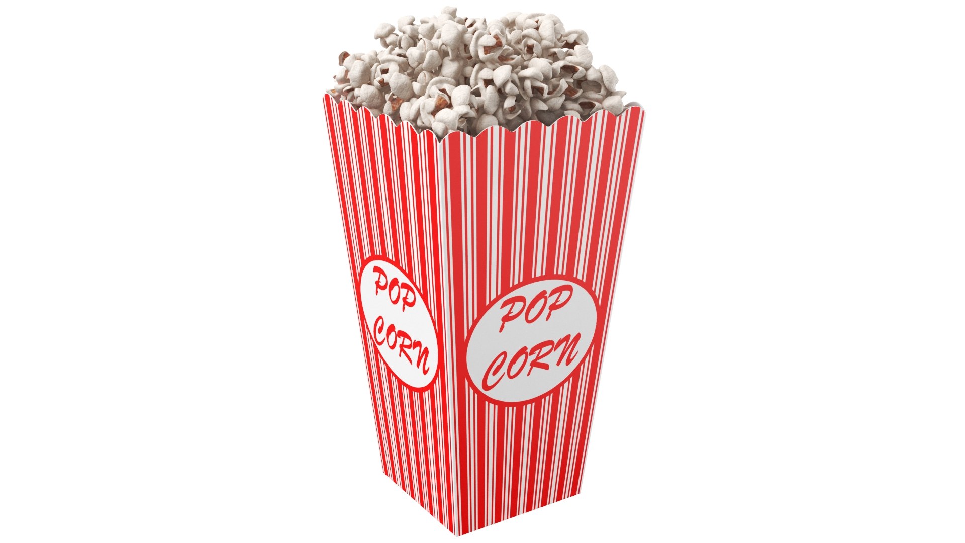 Two Popcorn Cups model - TurboSquid 1851078