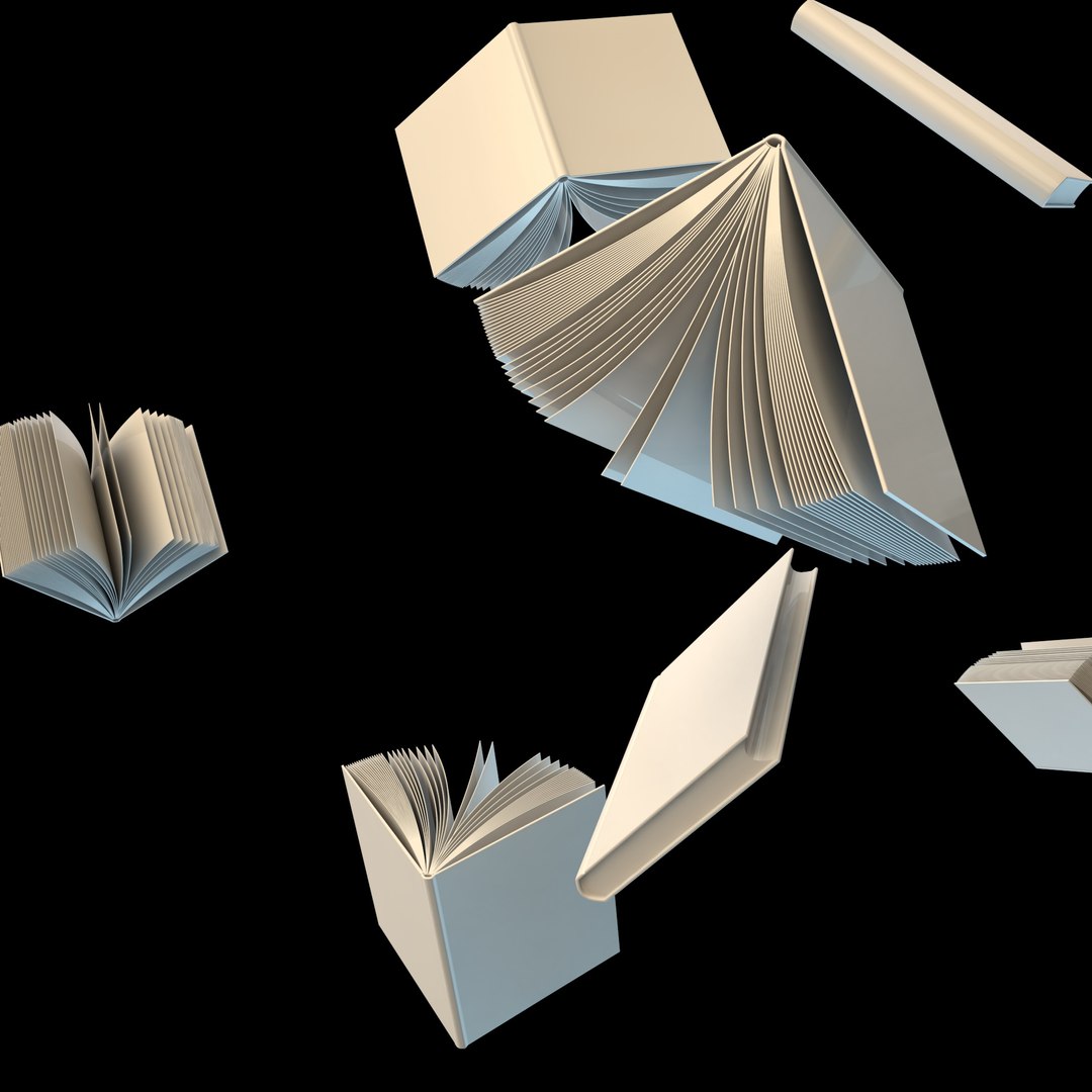 3D Float Books - TurboSquid 1466736