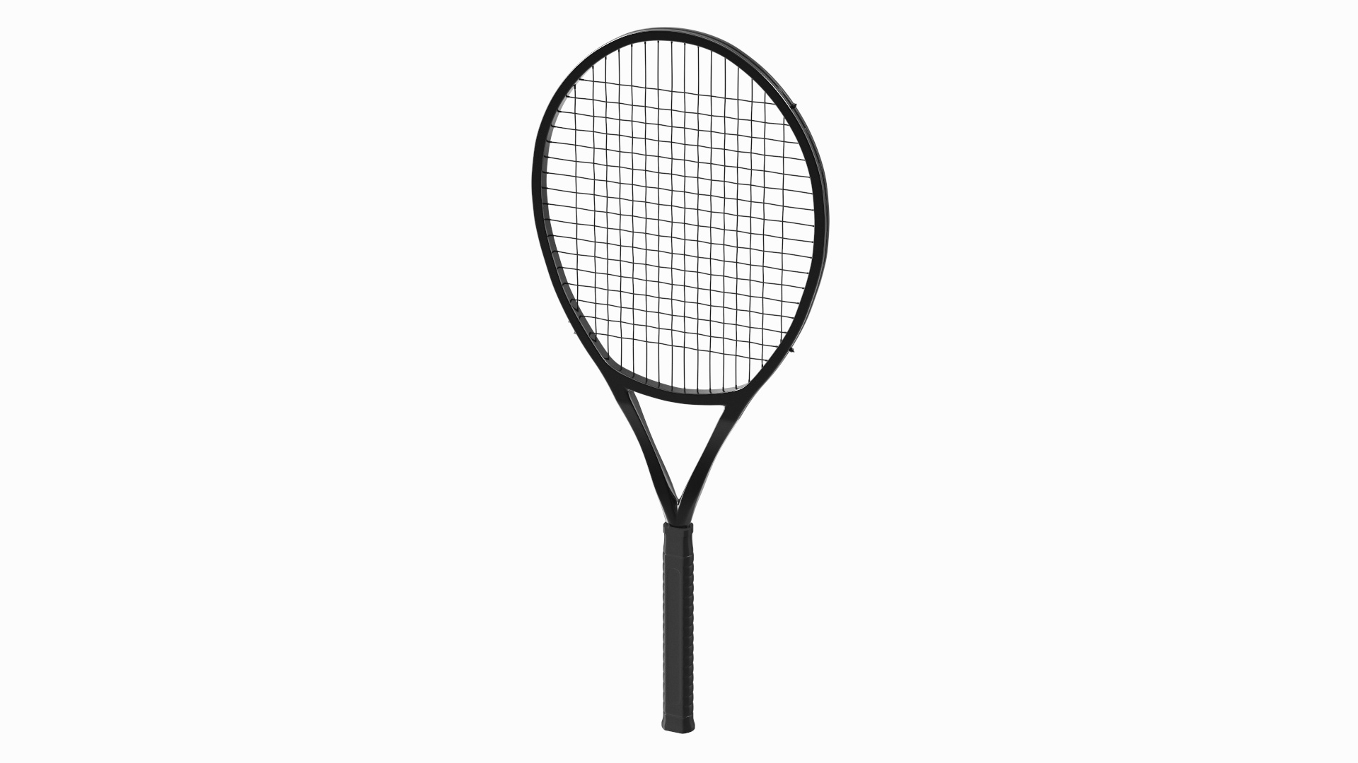 3D Black Tennis Racket - TurboSquid 2149942