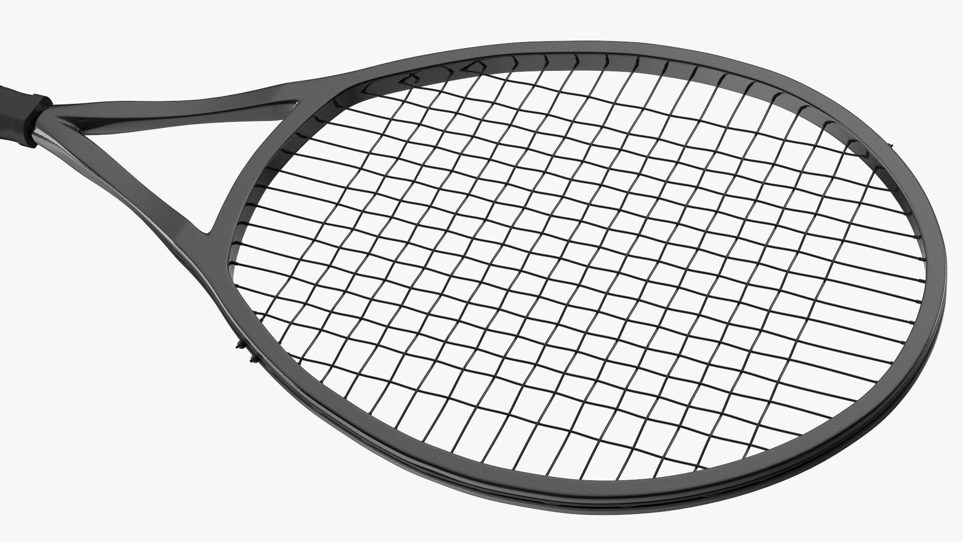 3D Black Tennis Racket - TurboSquid 2149942