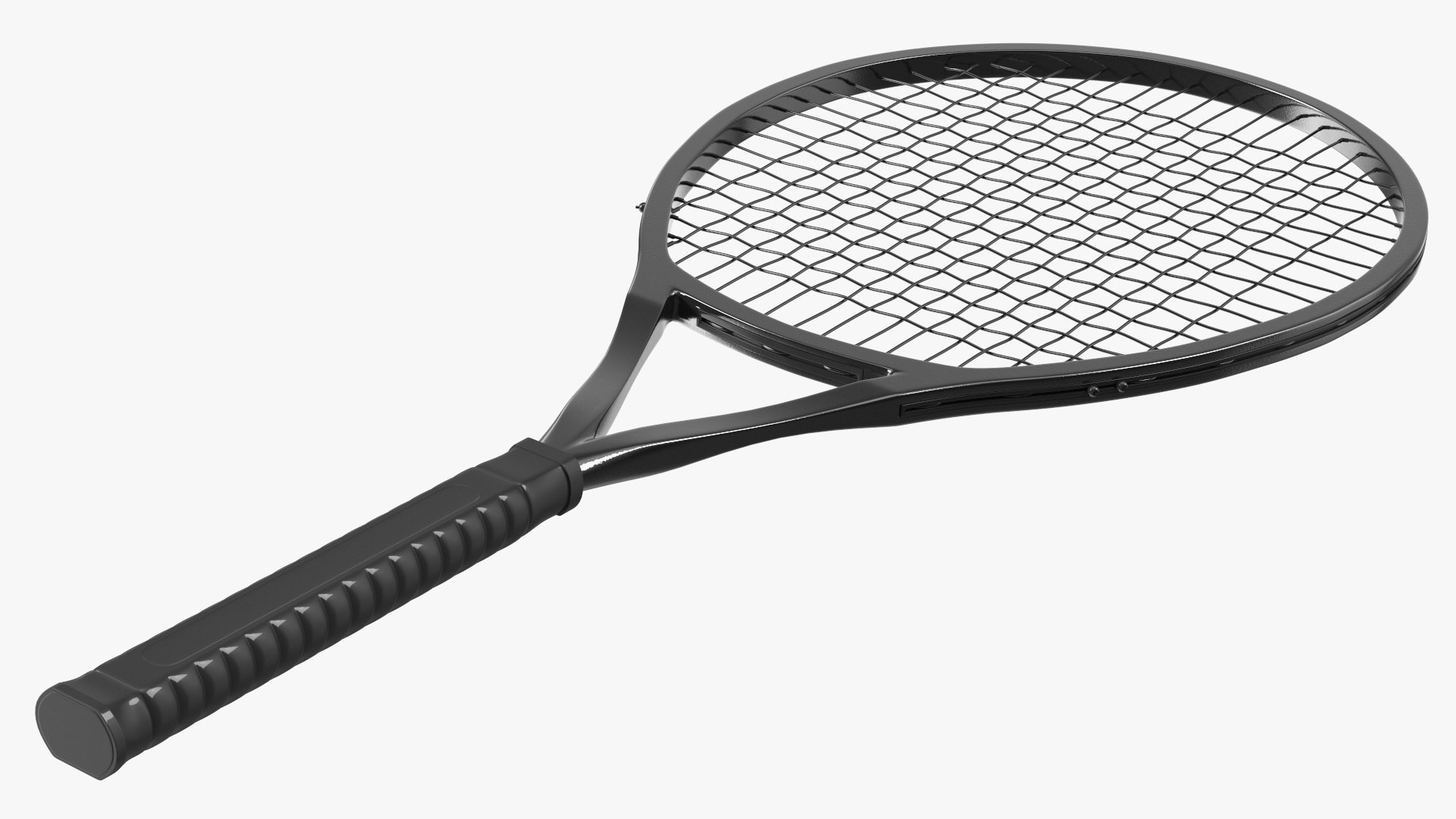 3D Black Tennis Racket - TurboSquid 2149942