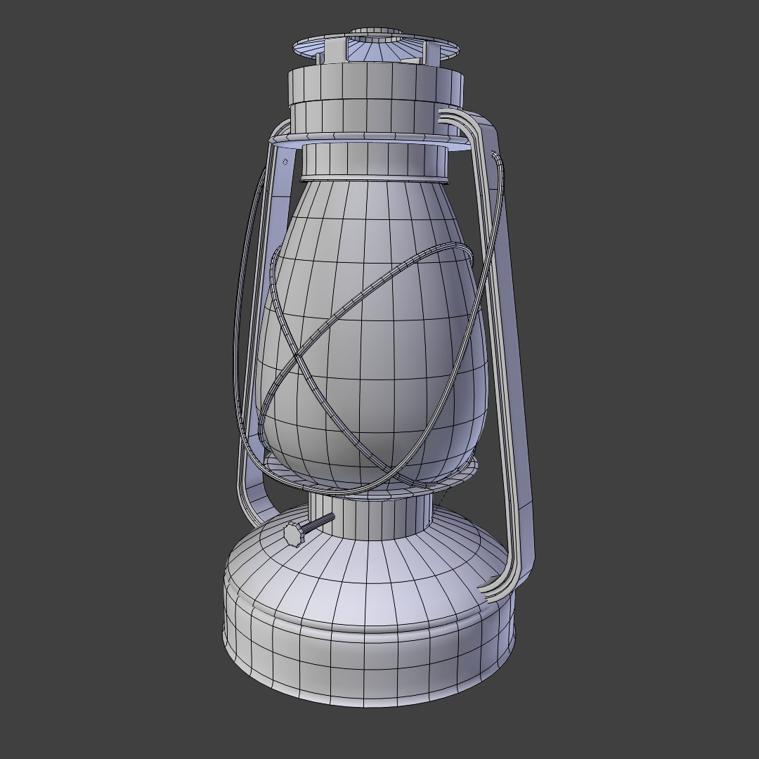 3d rustic lantern