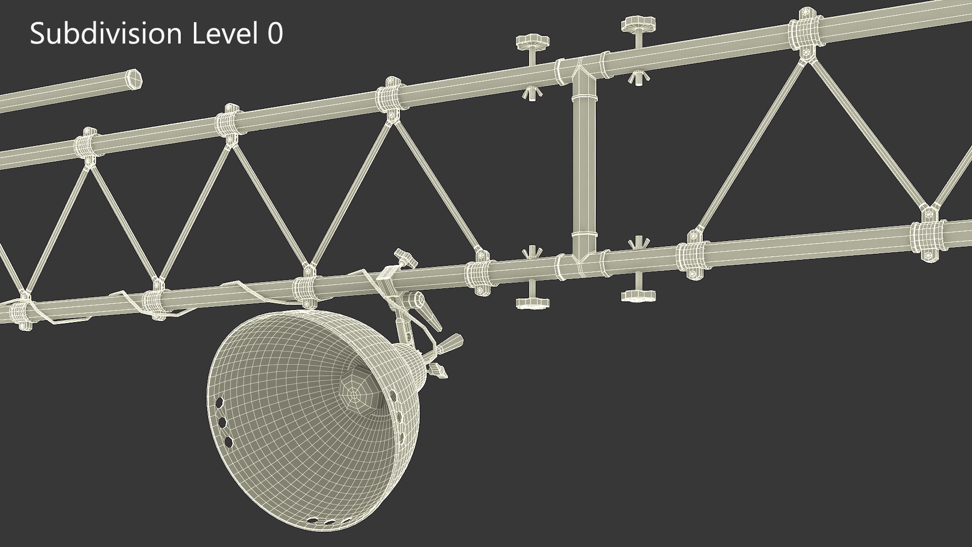 Studio Lighting Truss With Spotlight 3D Model - TurboSquid 2316352