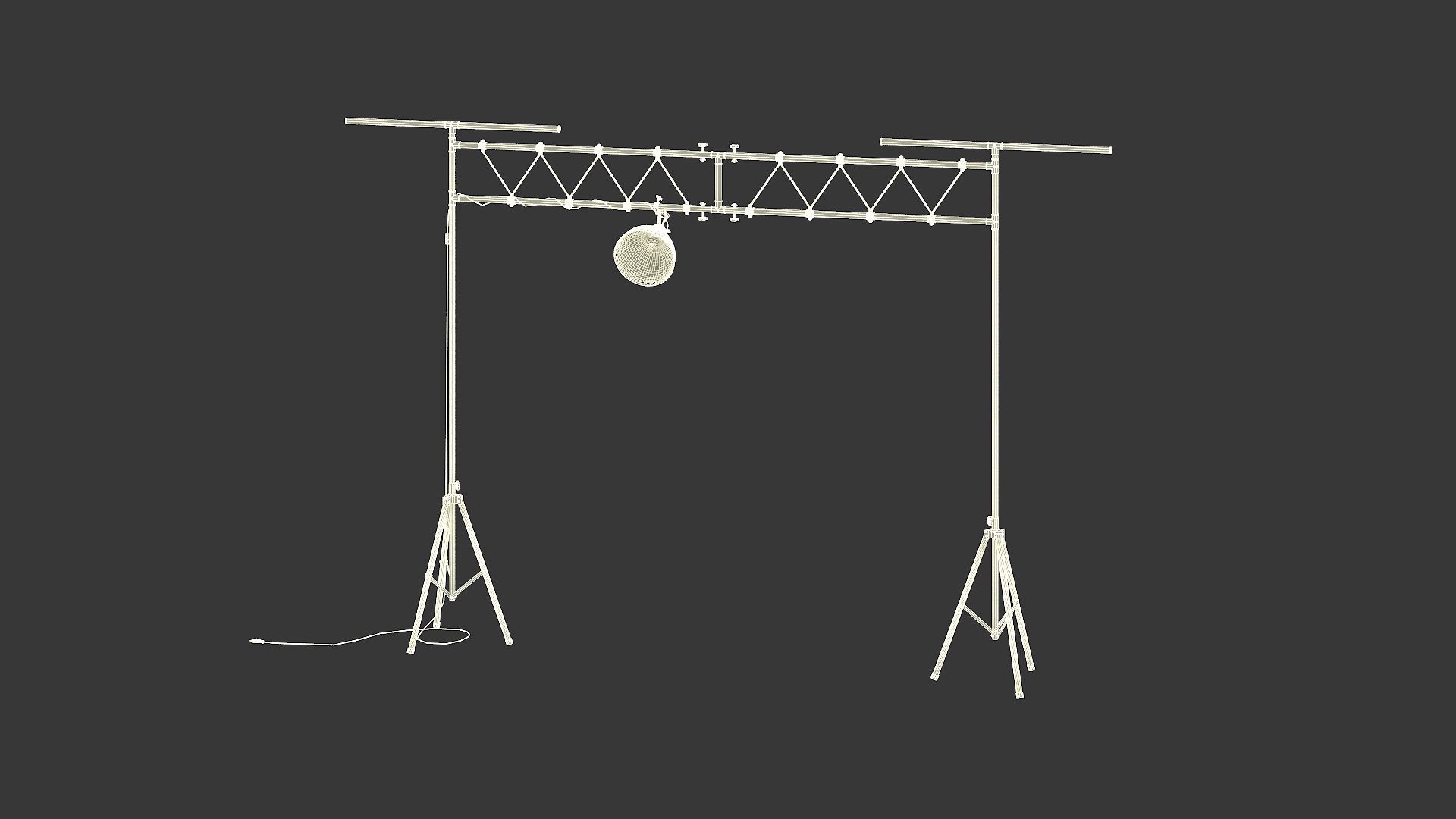 Studio Lighting Truss With Spotlight 3D Model - TurboSquid 2316352