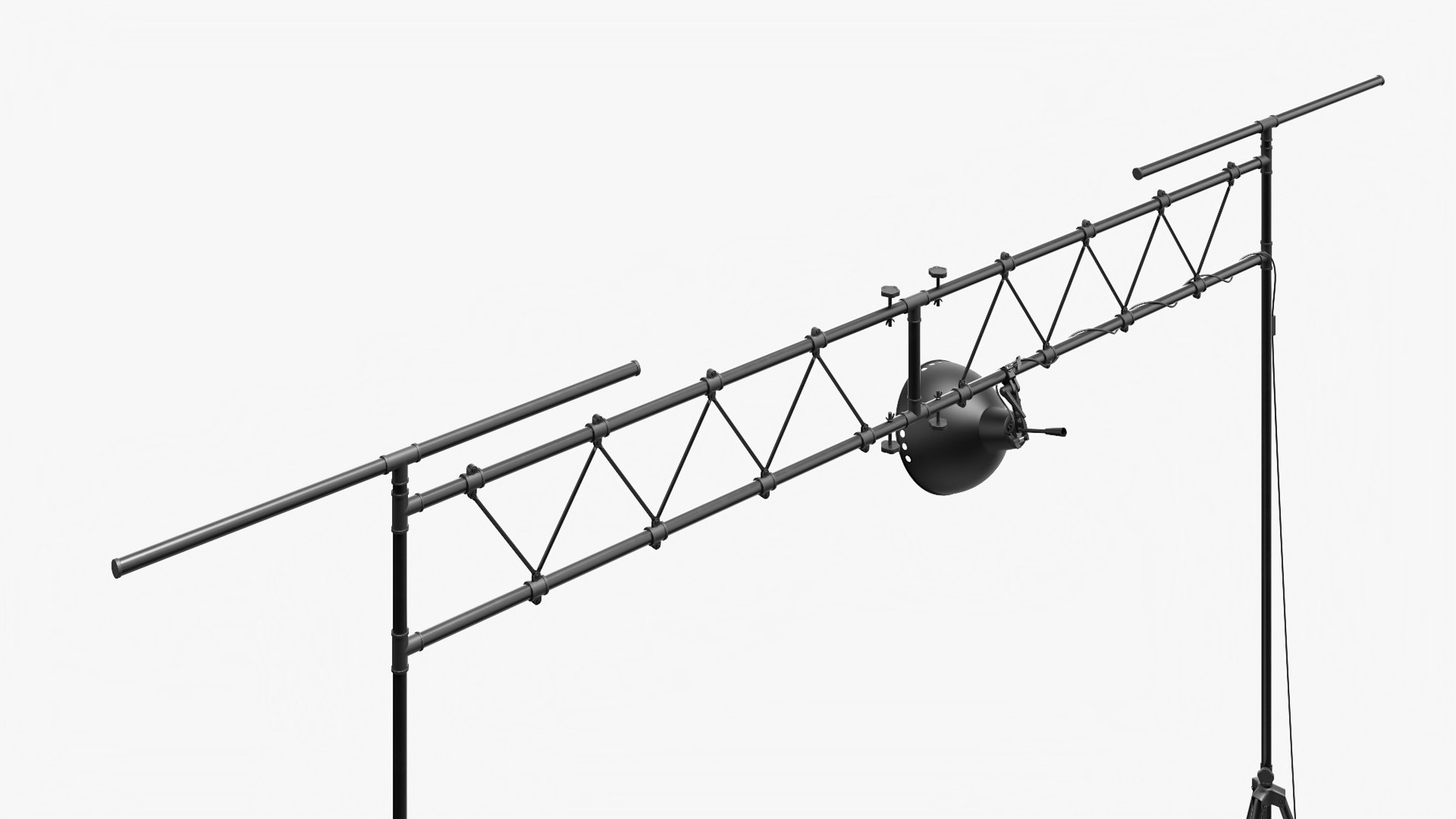 Studio Lighting Truss With Spotlight 3D Model - TurboSquid 2316352