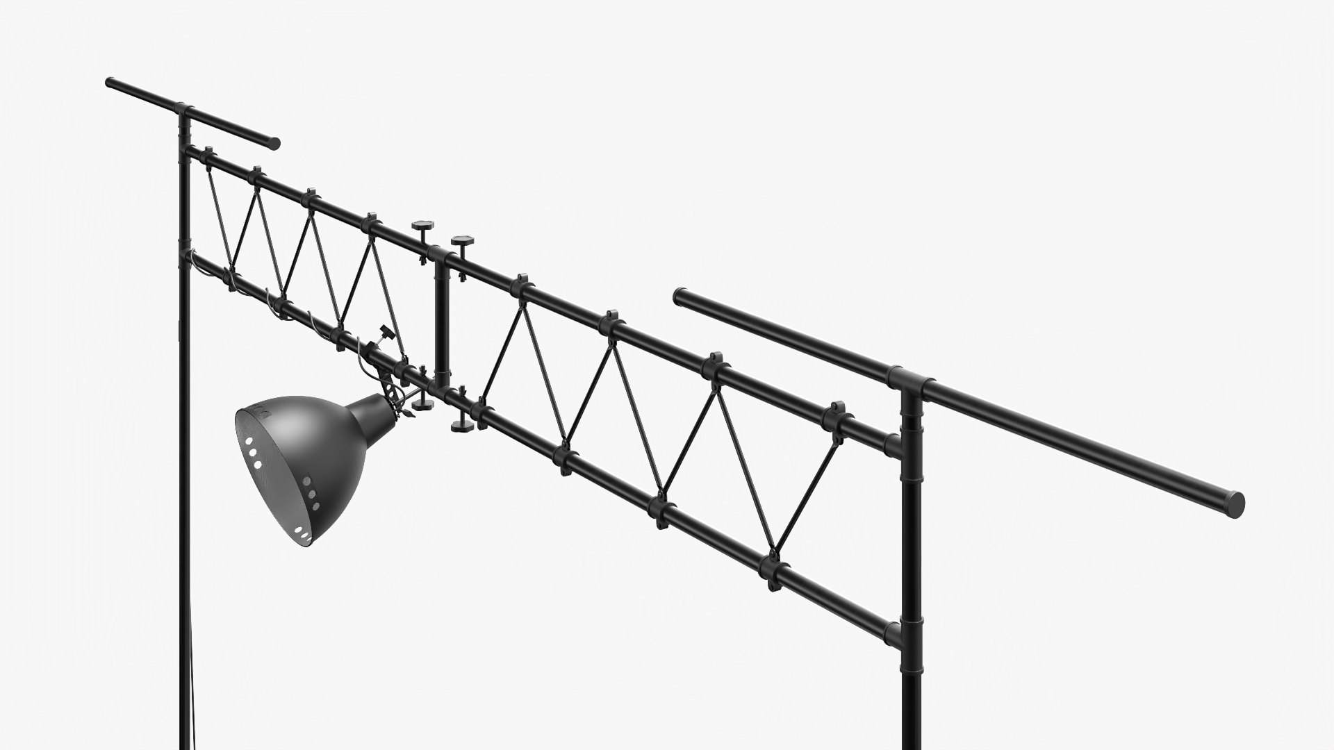 Studio Lighting Truss With Spotlight 3D Model - TurboSquid 2316352