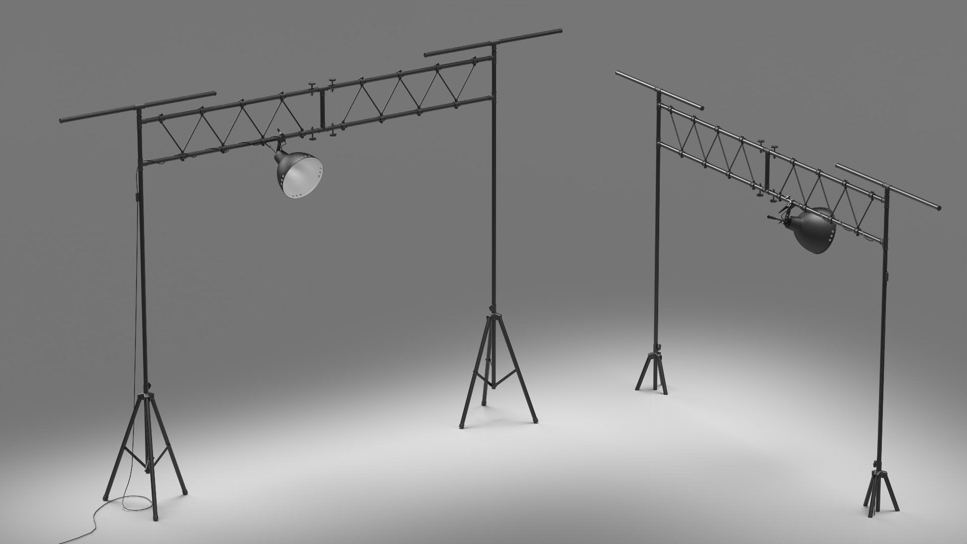 Studio Lighting Truss With Spotlight 3D Model - TurboSquid 2316352