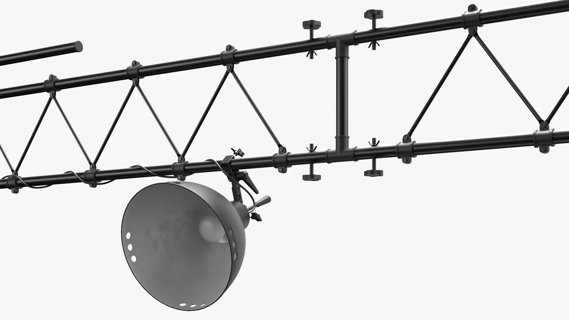 Studio Lighting Truss With Spotlight 3D Model - TurboSquid 2316352