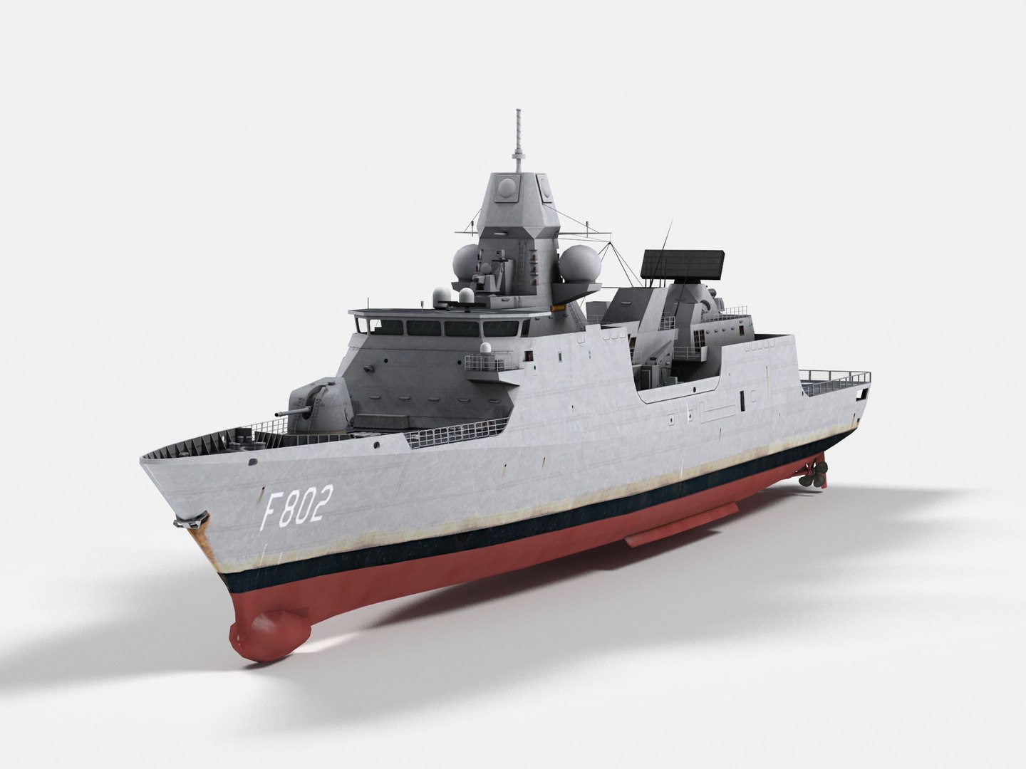 F802 DeZevenProvincienクラスのフリゲート艦3Dモデル - TurboSquid 1867246