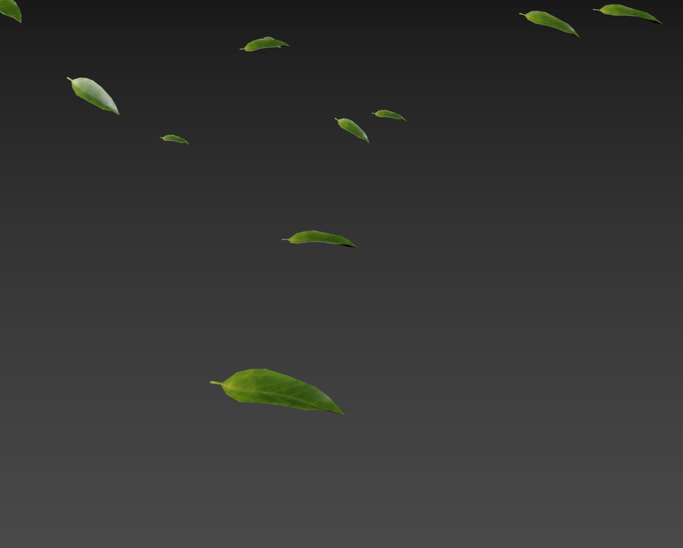 3D animated leaves blowing in the wing - TurboSquid 2052547