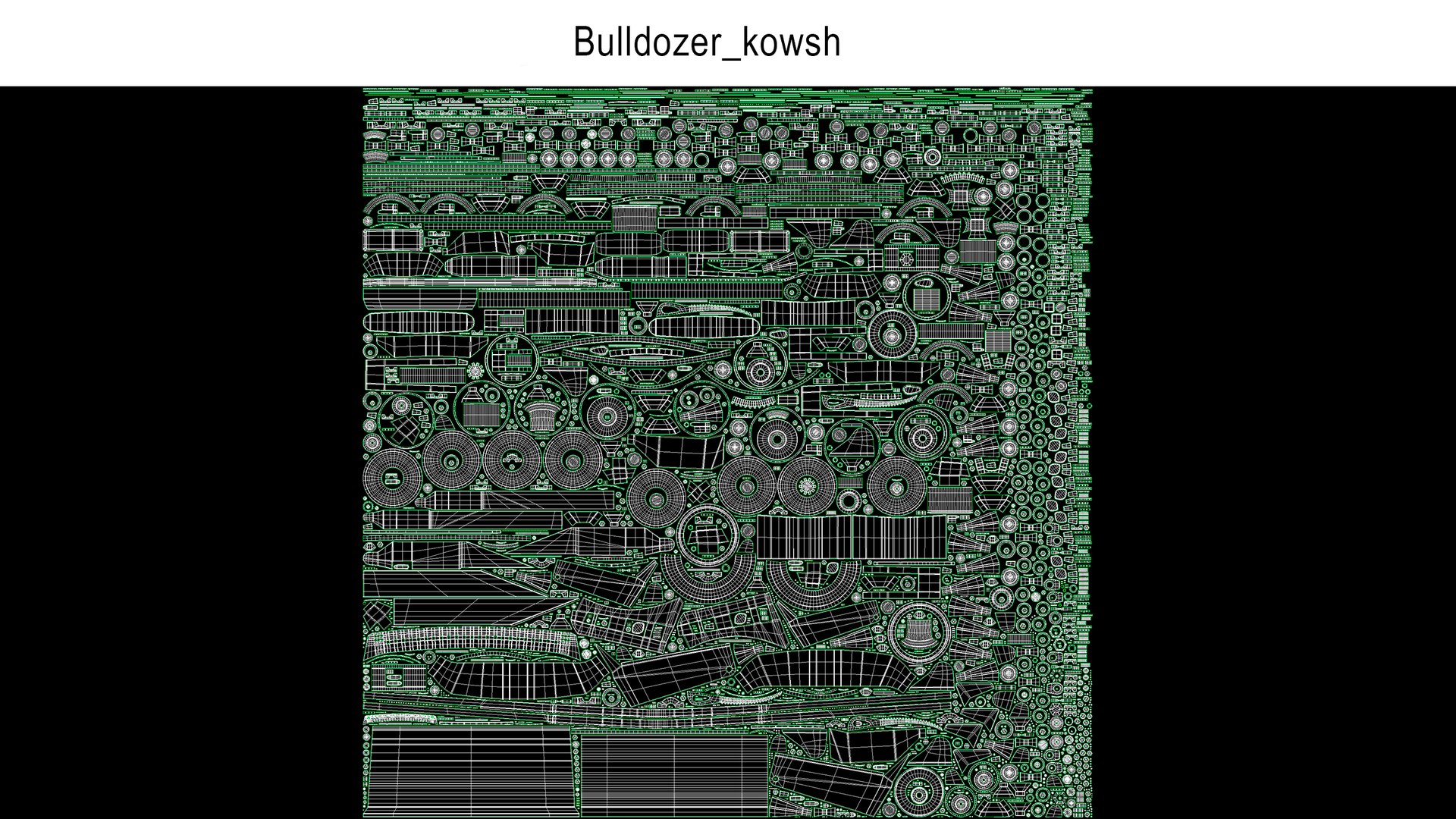 Bulldozer UVW Only Model - TurboSquid 2514994