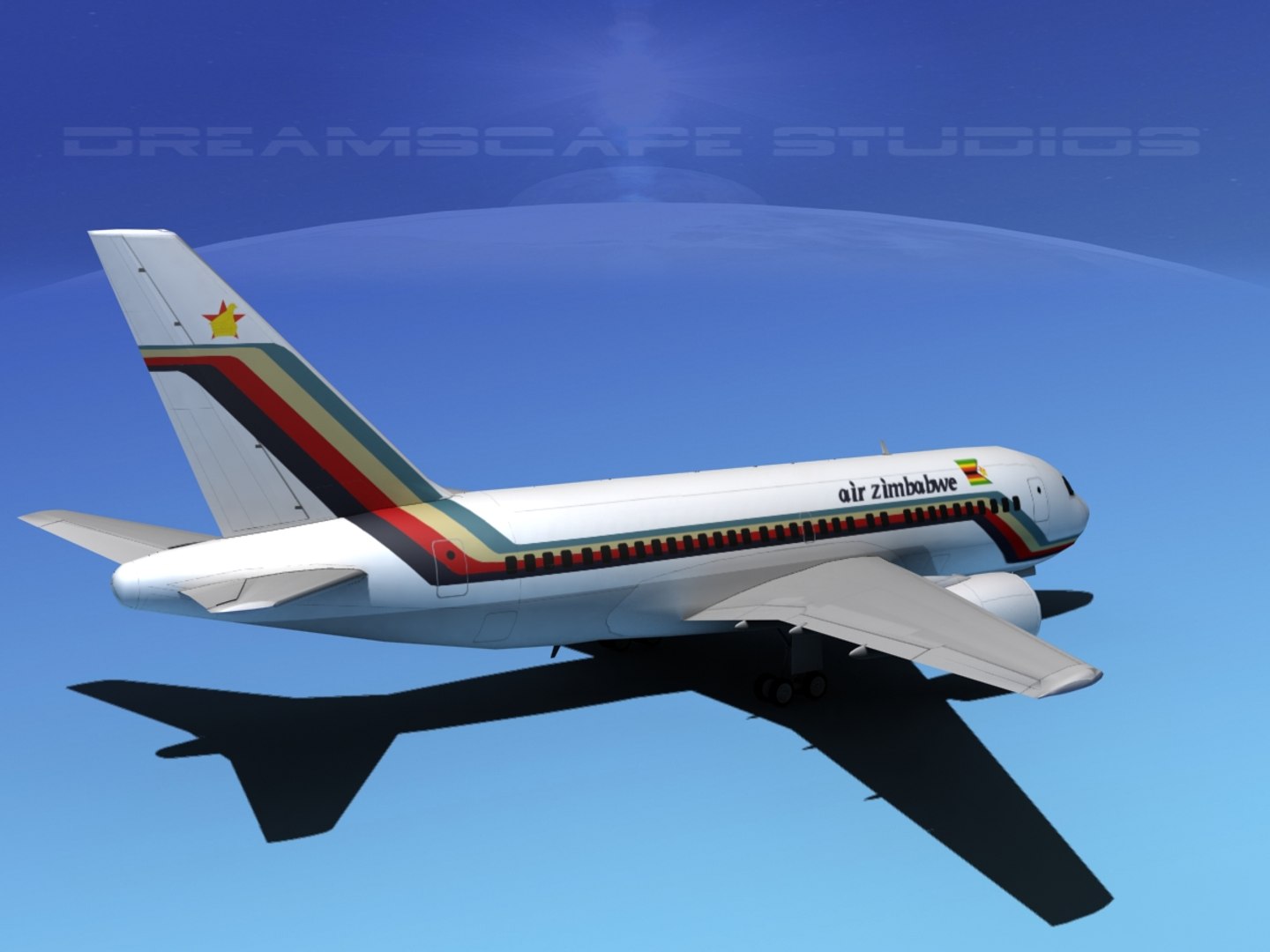 Boeing 767 767-100 3d Model