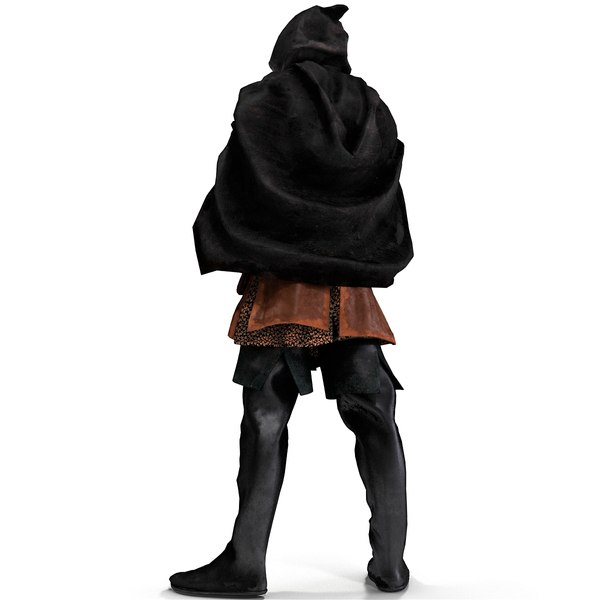 medieval thief rigged 3d model