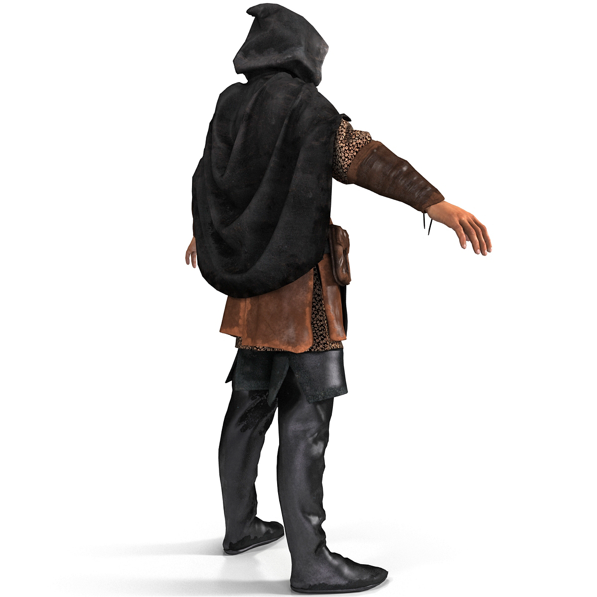 medieval thief rigged 3d model