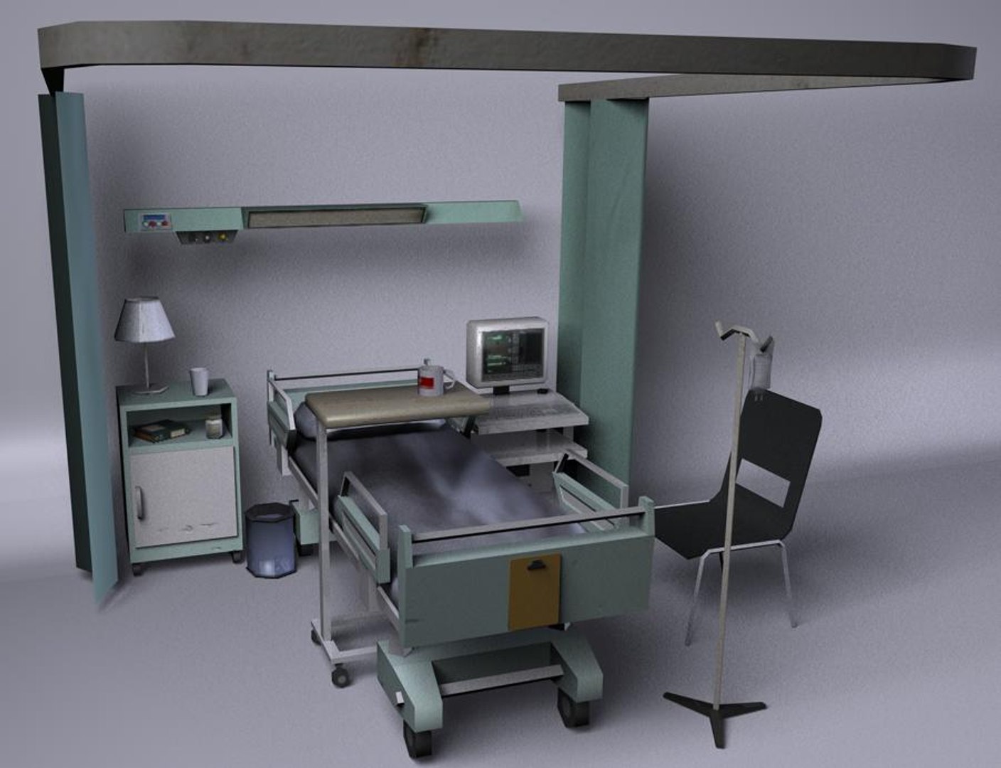 hospital lab 3d model