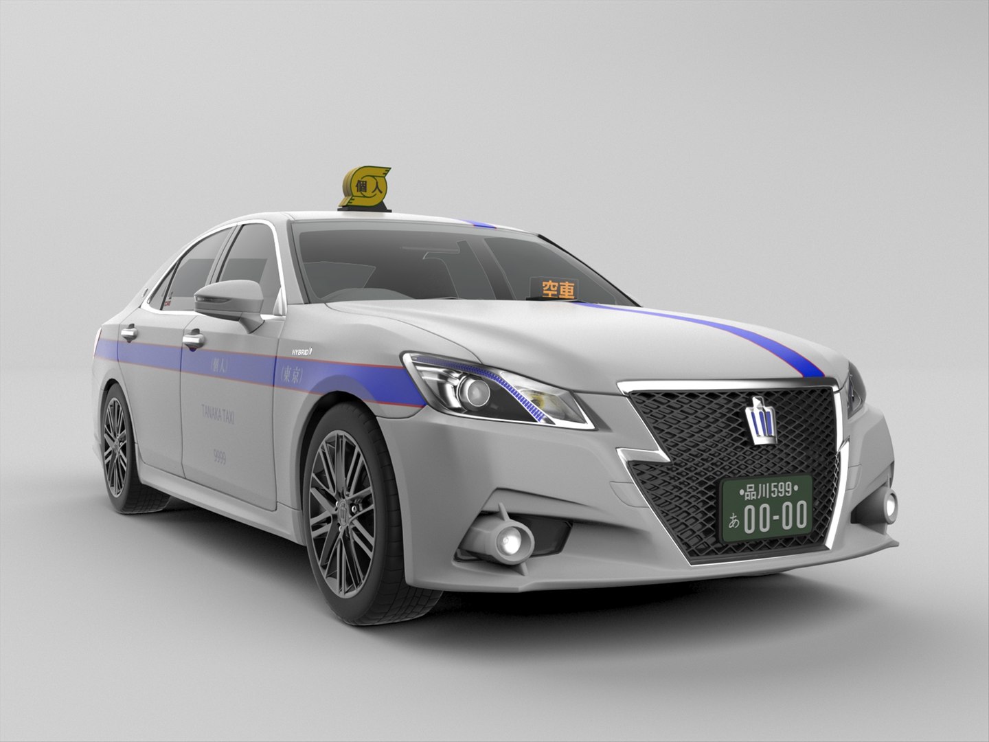 Japanese Taxi Model - TurboSquid 1510386