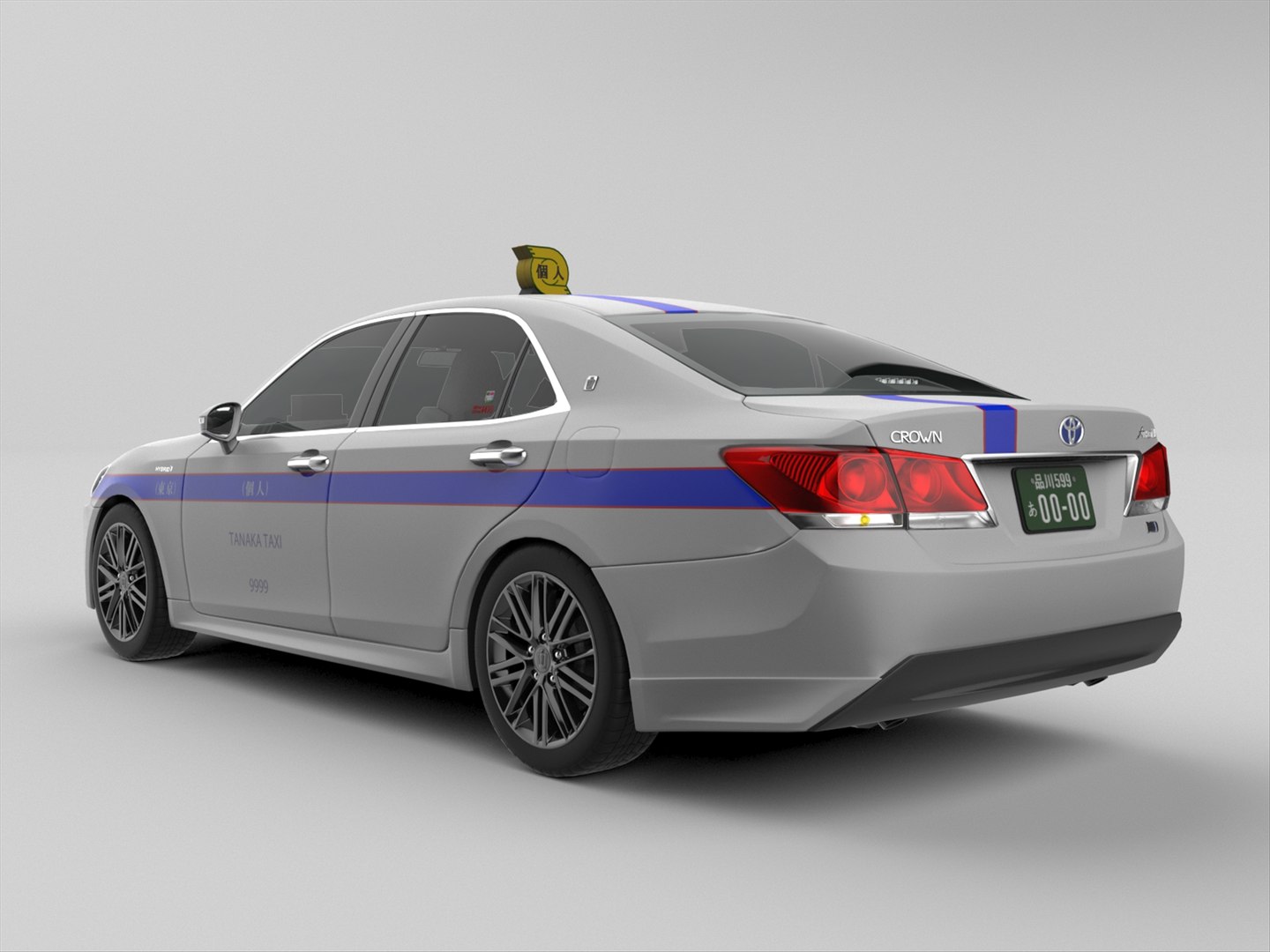 Japanese Taxi Model - TurboSquid 1510386