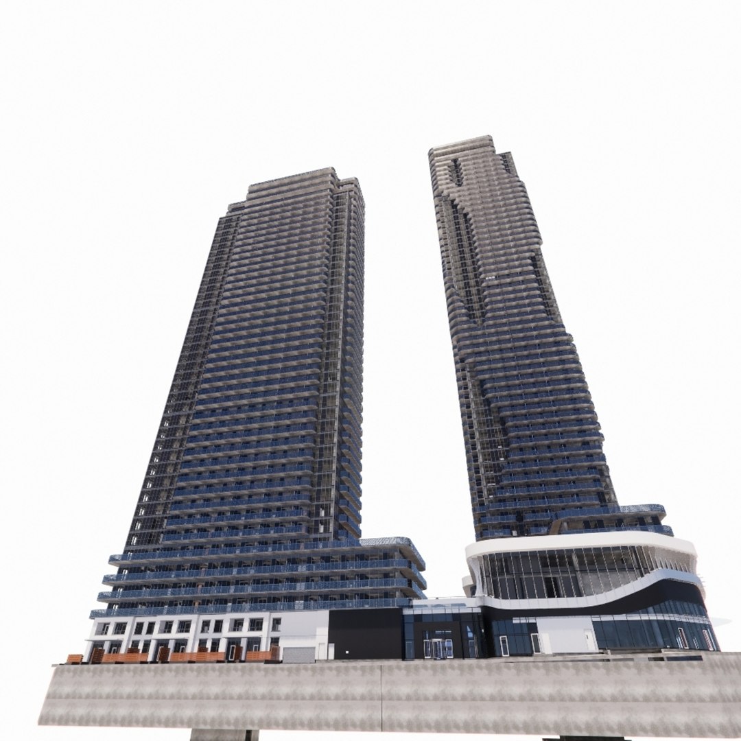 3D High Rise Residential Building Model - TurboSquid 2101278