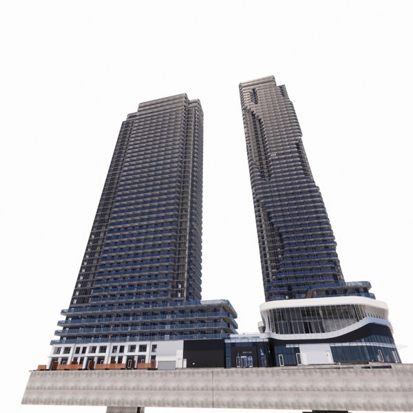 modelo 3d Edificio residencial de gran altura - TurboSquid 2101278