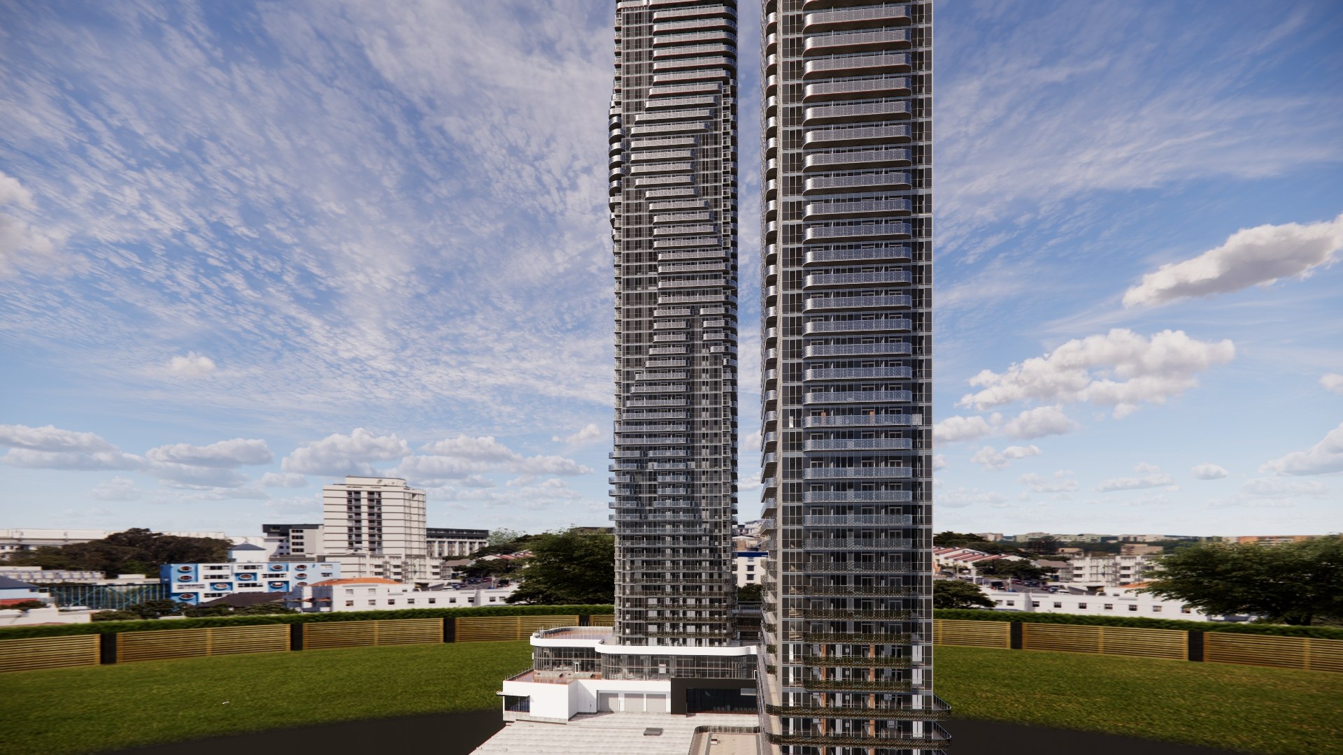 3D High Rise Residential Building Model - TurboSquid 2101278