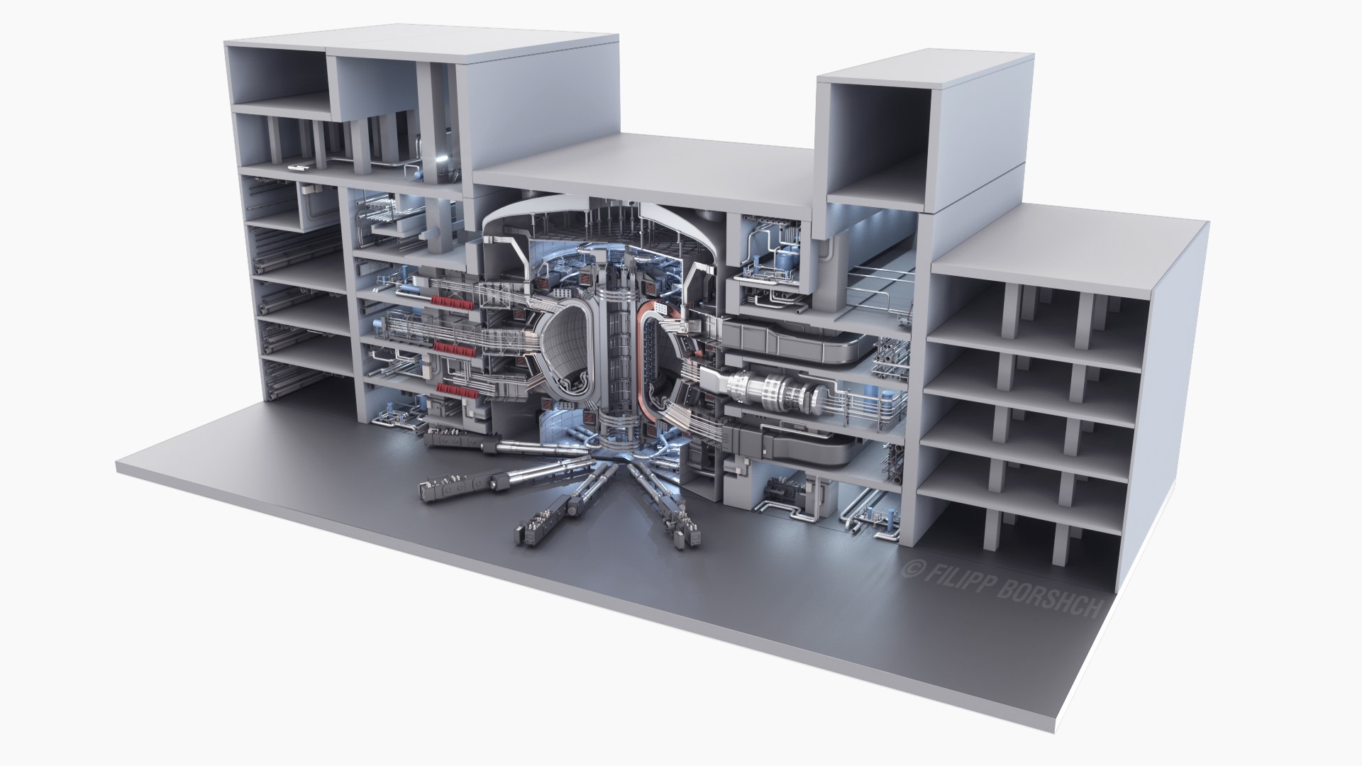 Iter Reactor Fusion Model - TurboSquid 1317588