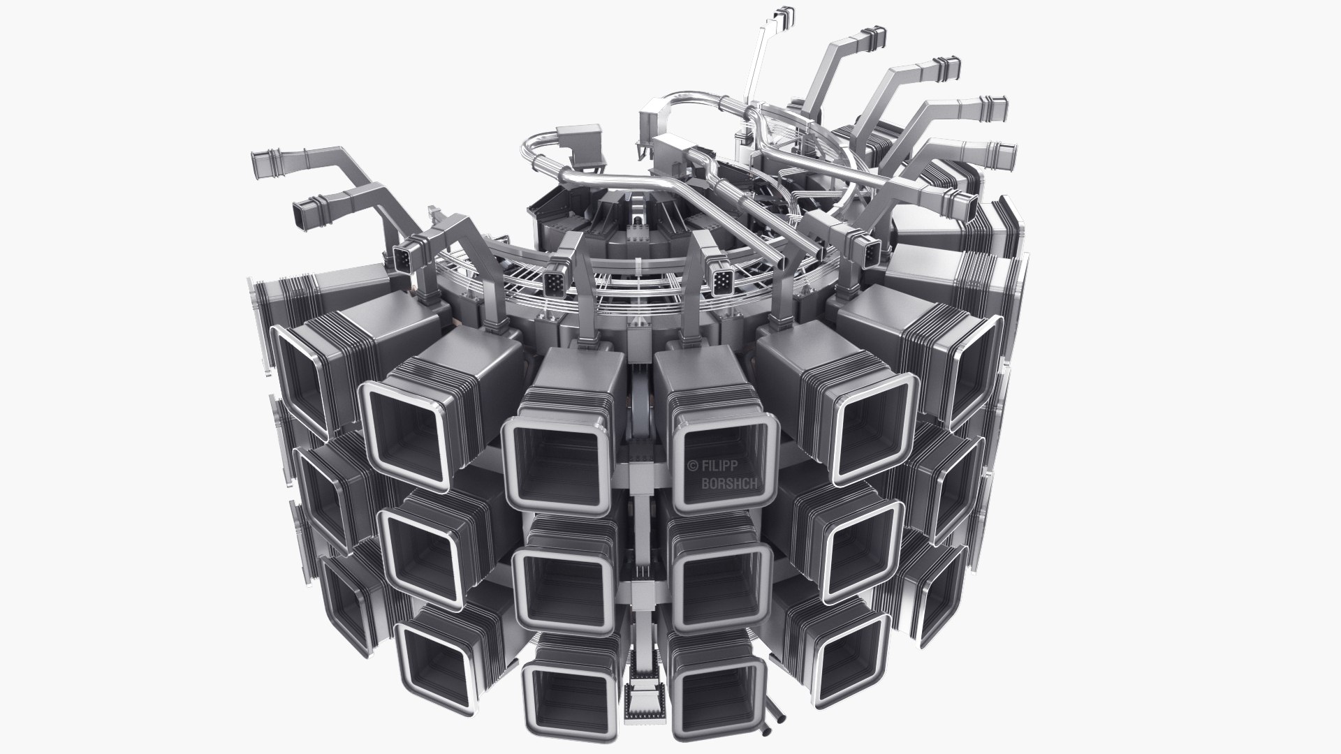 Iter Reactor Fusion Model - TurboSquid 1317588