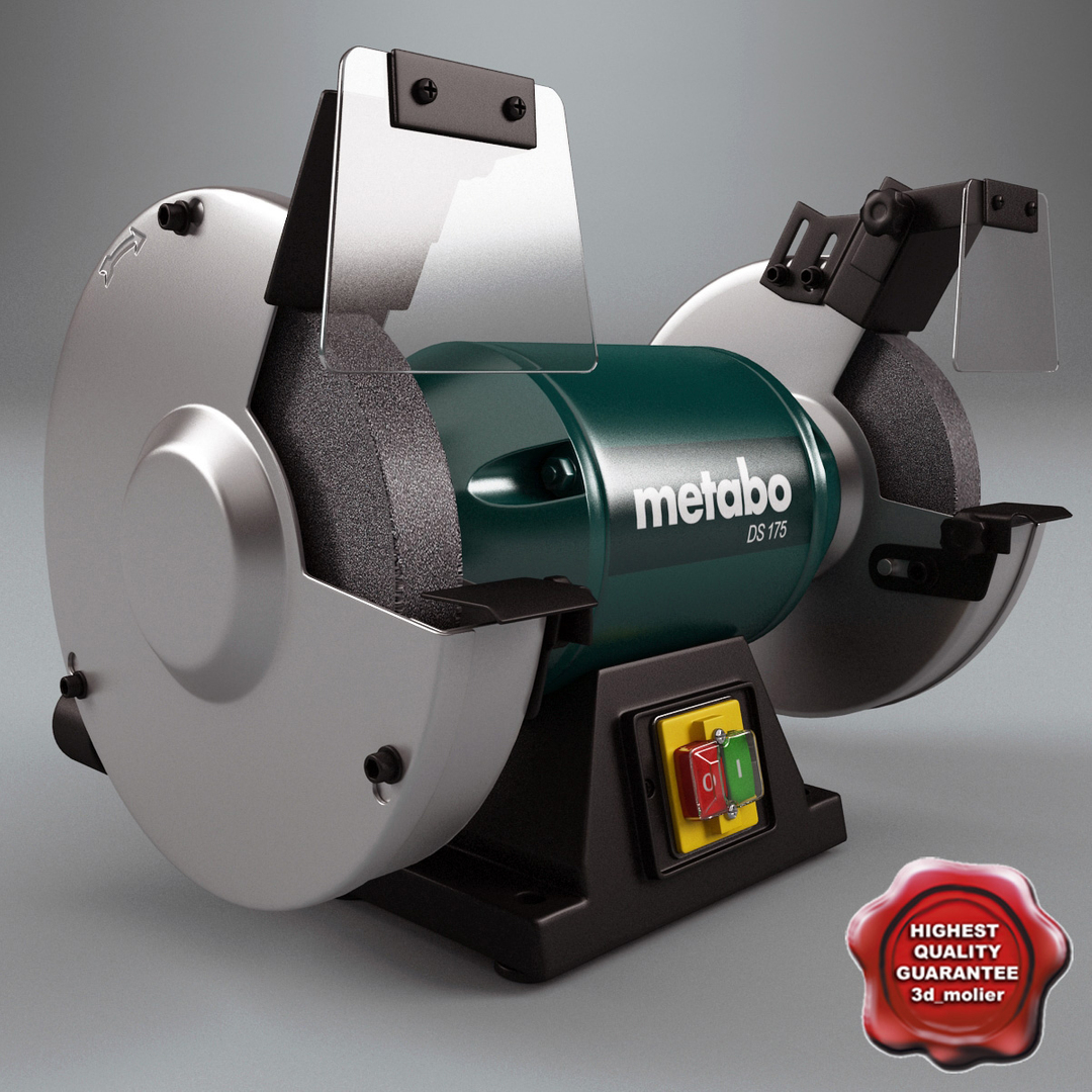 bench grinder metabo ds175 3d 3ds