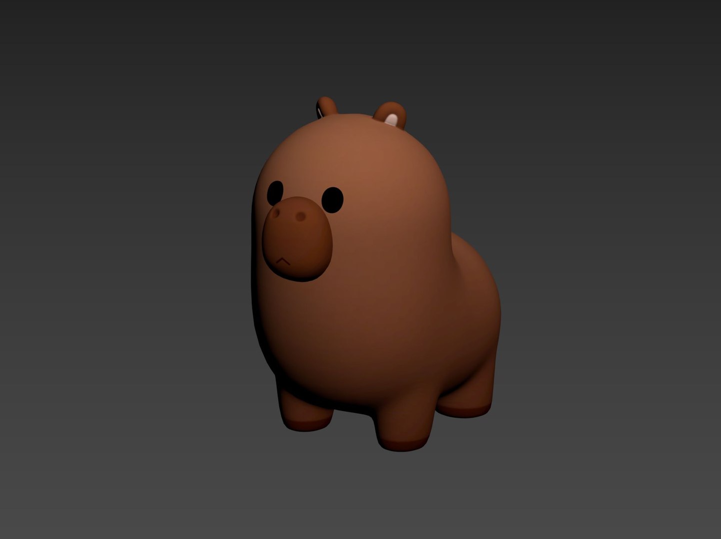 3D Capybara Character Model - TurboSquid 2324069