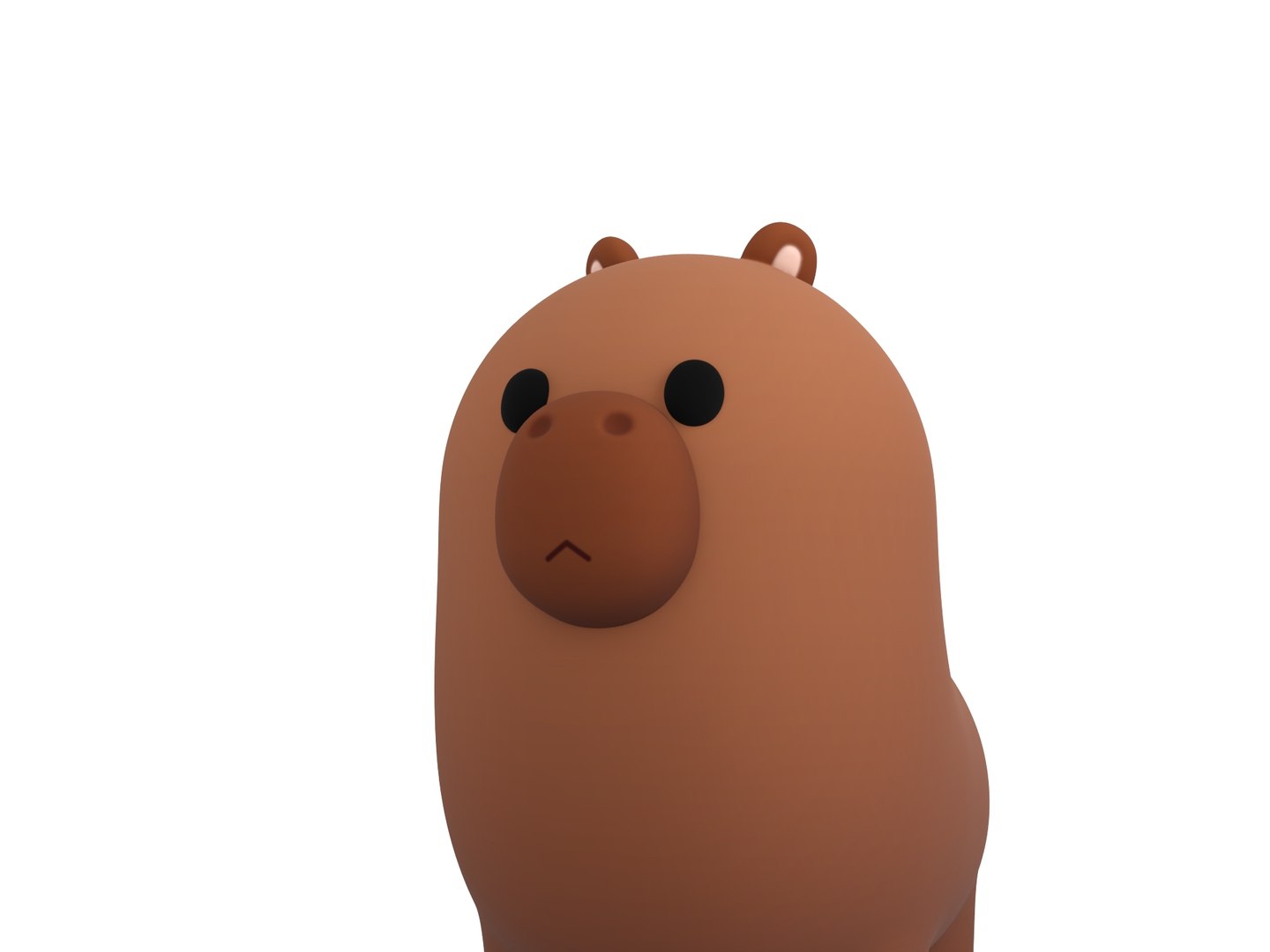 3D Capybara Character Model - TurboSquid 2324069