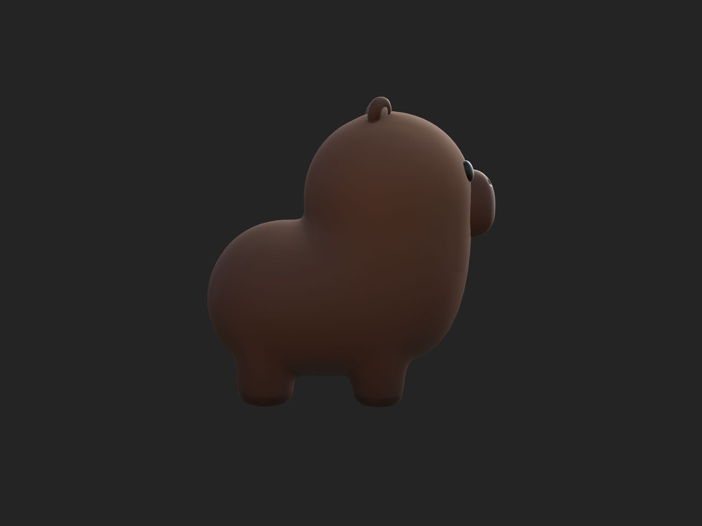 3D Capybara Character Model - TurboSquid 2324069