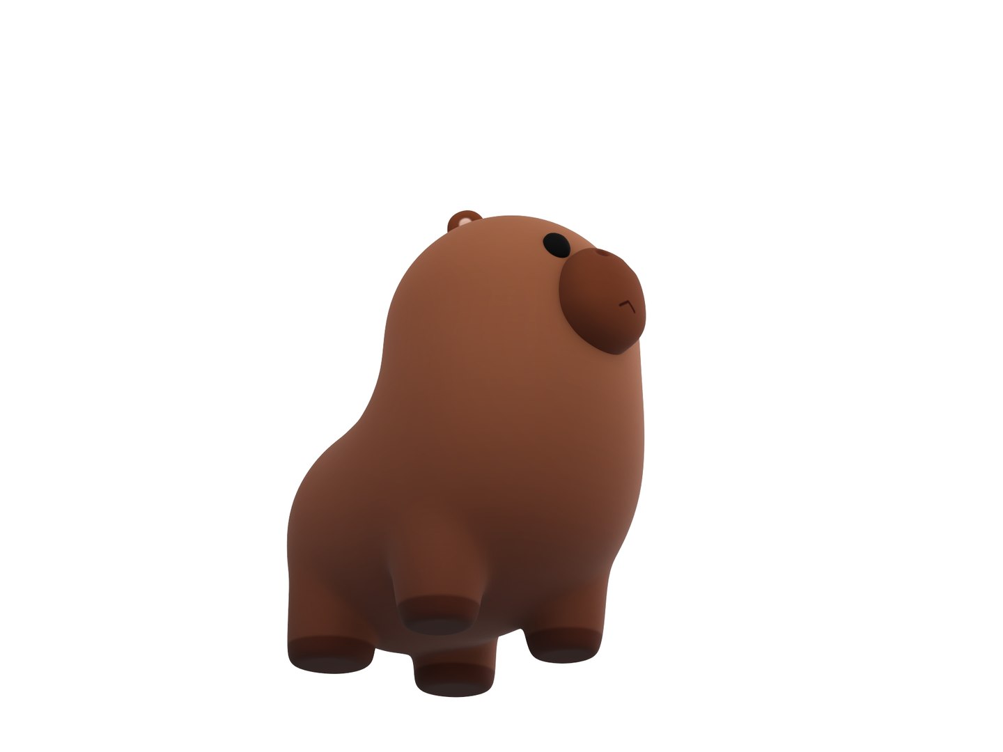 3D Capybara Character Model - TurboSquid 2324069