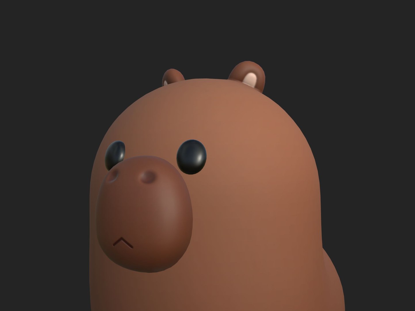3D Capybara Character Model - TurboSquid 2324069