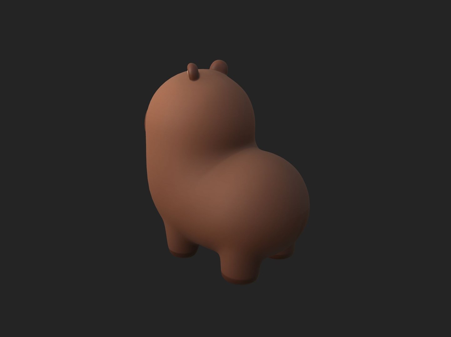 3D Capybara Character Model - TurboSquid 2324069