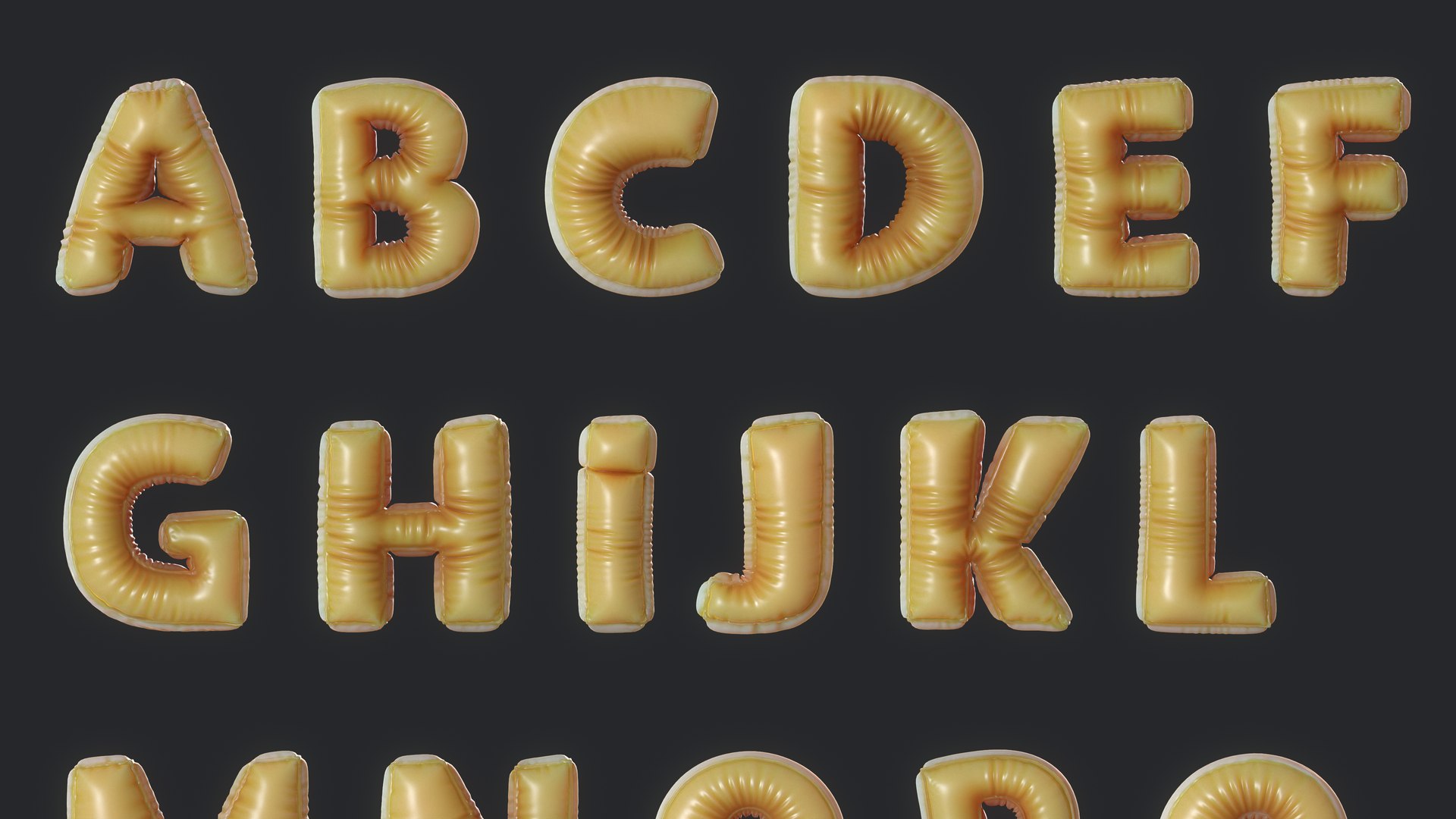 Balloon Letter 3D - TurboSquid 1681055